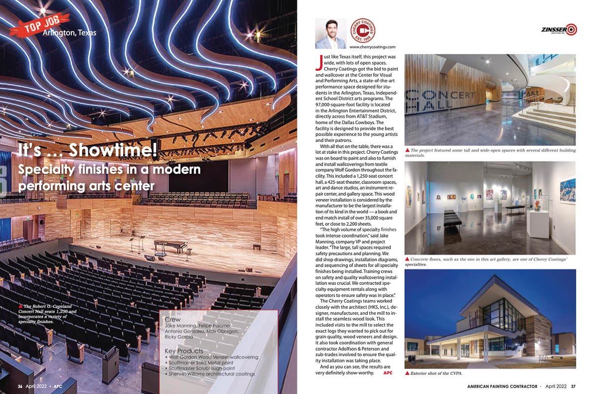 APC Magazine Features Cherry Coatings - Useful Tips for Paint Contractors